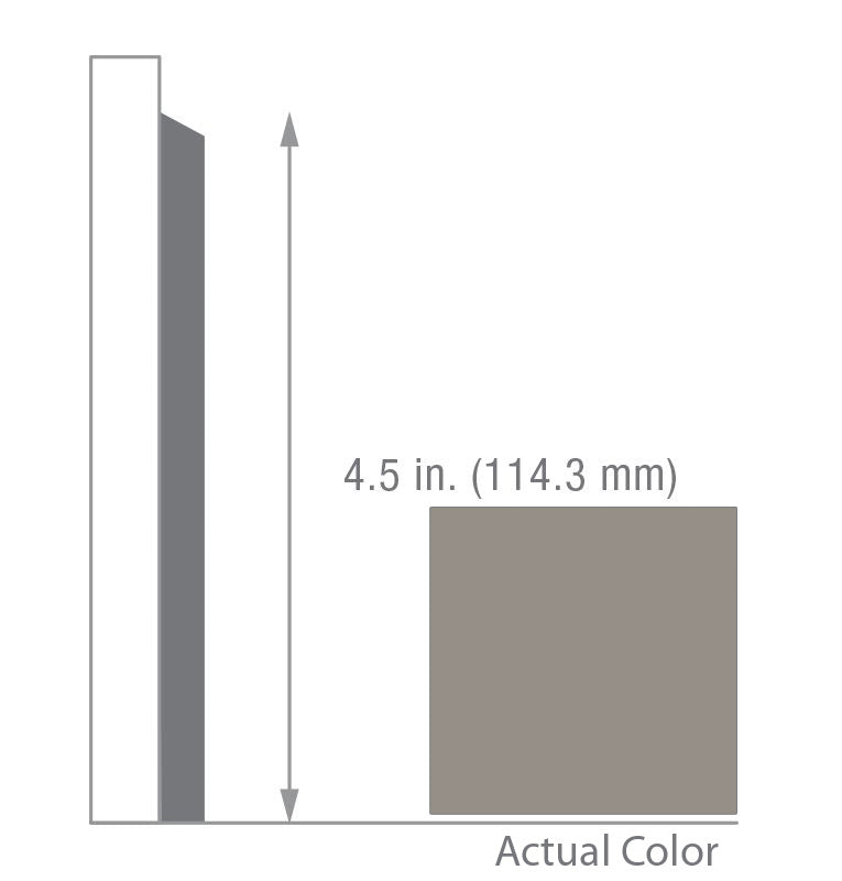 Armstrong Commercial - 4.5 in. Rubber Sculptured Wall Base - Carbon Be ...