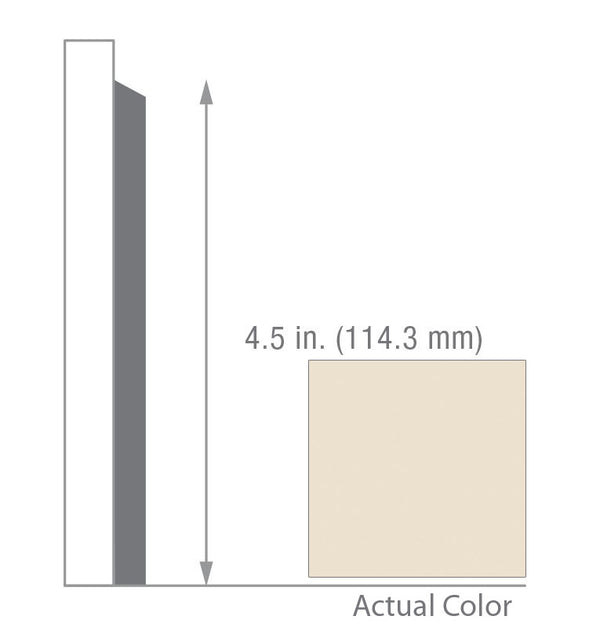 Armstrong Commercial - 4.5 in. Rubber Sculptured Wall Base - Parchment ...