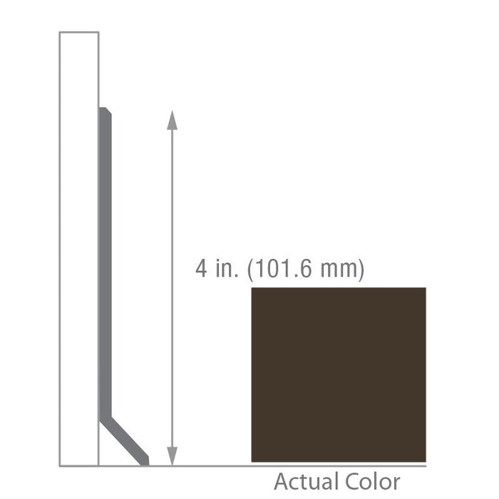 Armstrong Commercial - 4 in. Rubber Coved Wall Base Sticks - Molasses ...