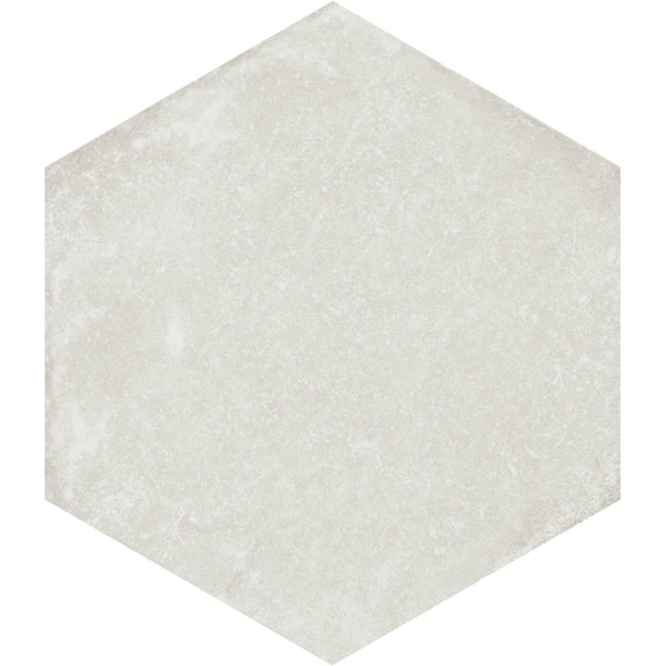 American Olean - Solstice 8" Hexagon Porcelain Tile - Winter White ST3 - Commercial Floorzz