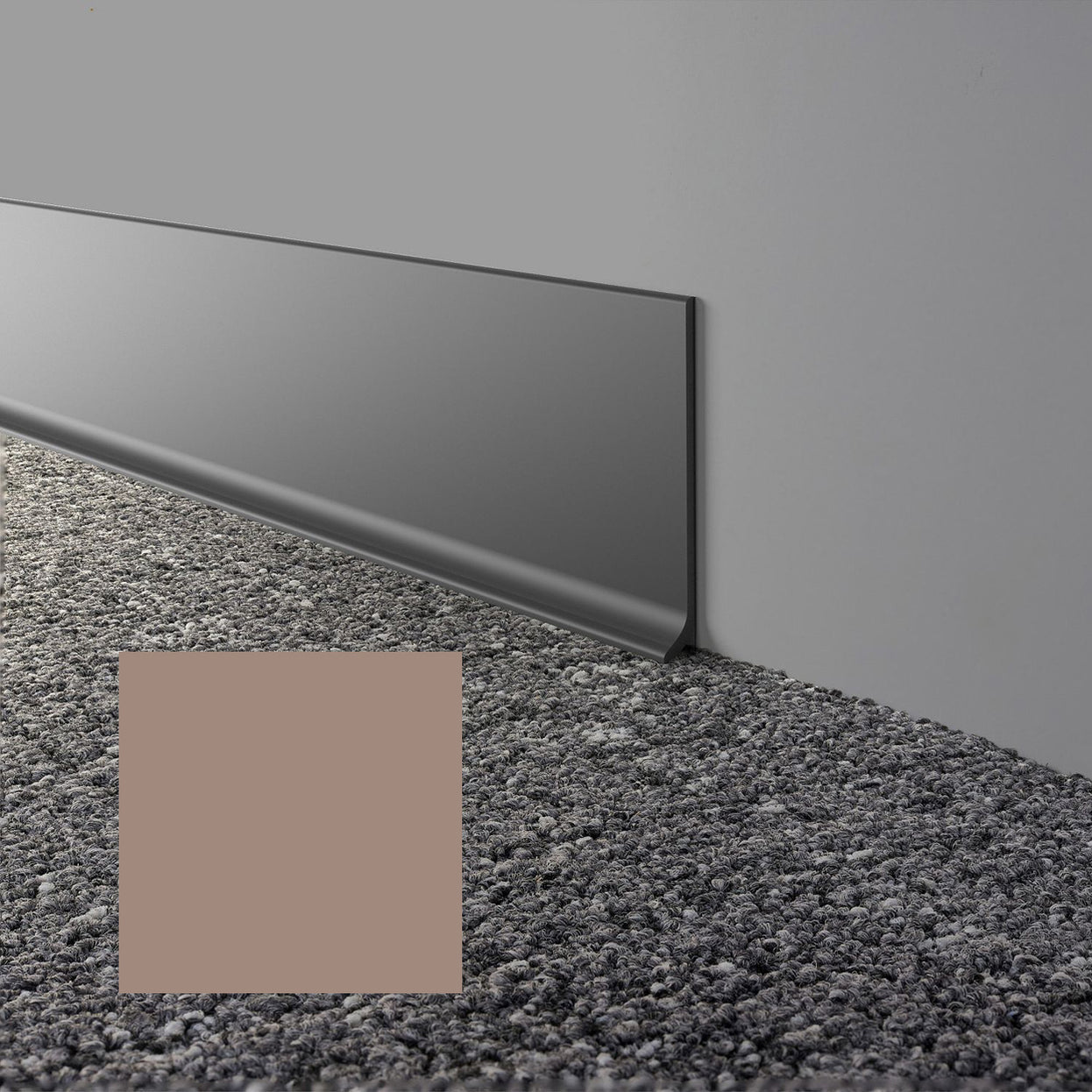 Mohawk - Elemental Edges - 4 in. x 48 in. Cove Rubber Wall Base - Clay ...