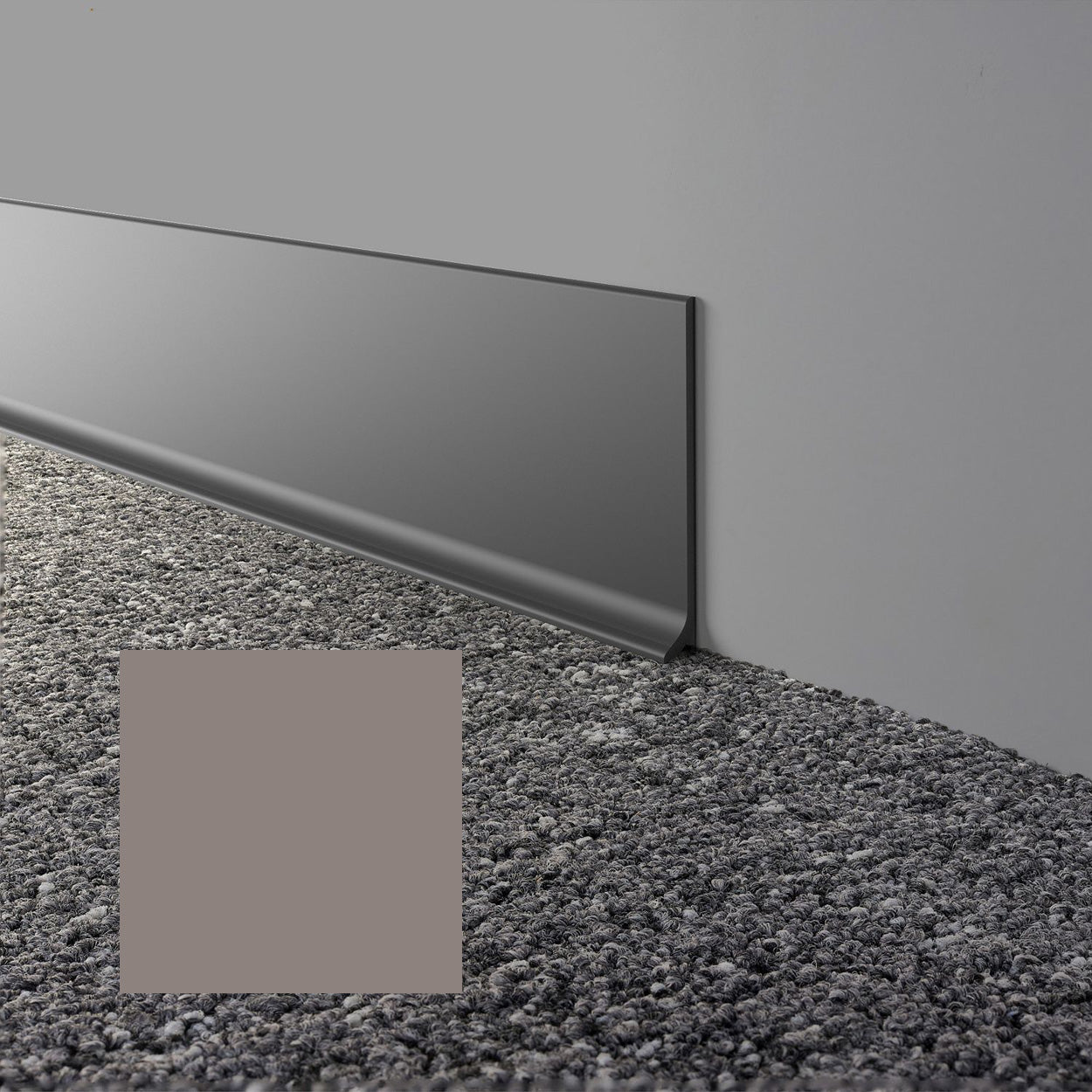 Mohawk - Elemental Edges - 4 in. x 48 in. Cove Rubber Wall Base - Grei ...