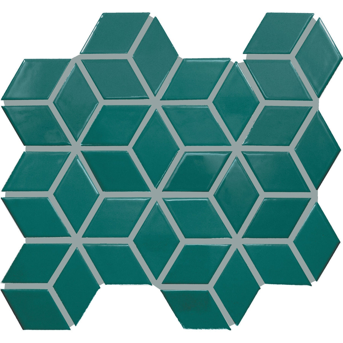 Daltile - Color Wheel Retro - 2 in. x 3 in. Glazed Ceramic Cube Mosaic ...