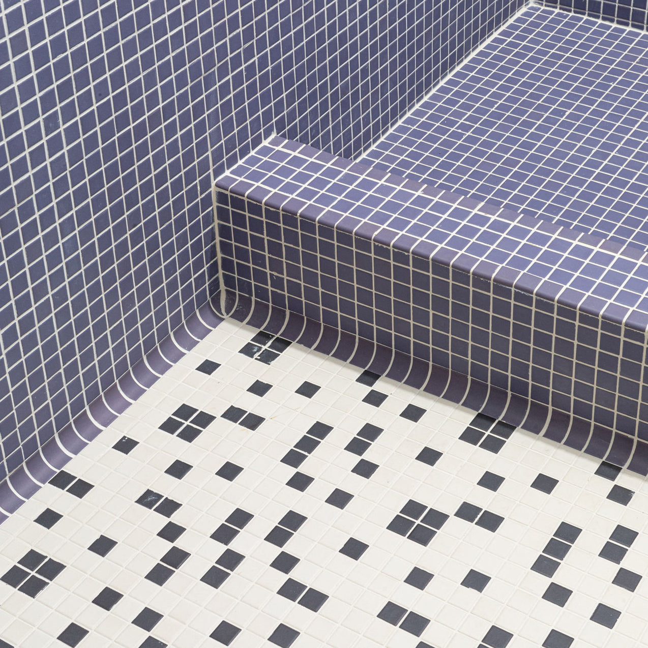 Daltile - Keystones - 1" x 1" Straight Joint - Porcelain Tile Mosaic ...