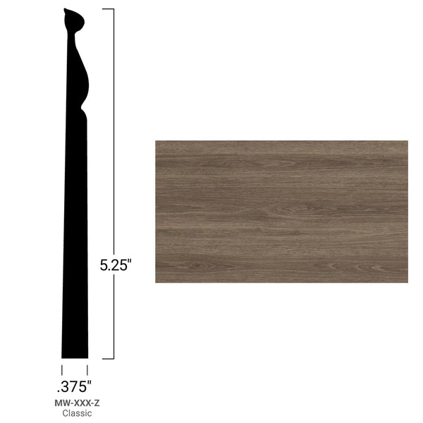 Johnsonite Commercial - Masquerade - 5.25 in. Rubber Wall Base - Class ...