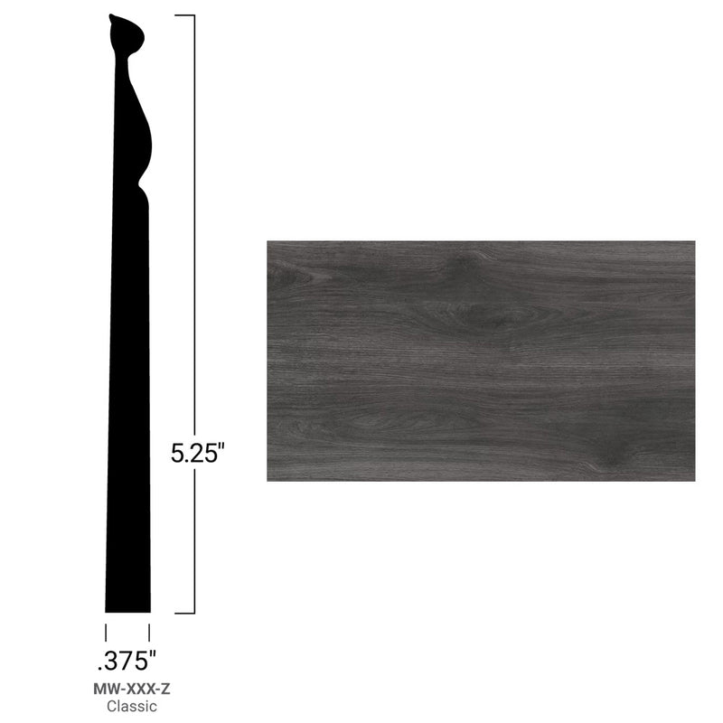 Johnsonite Commercial - Masquerade - 5.25 in. Rubber Wall Base - Class ...