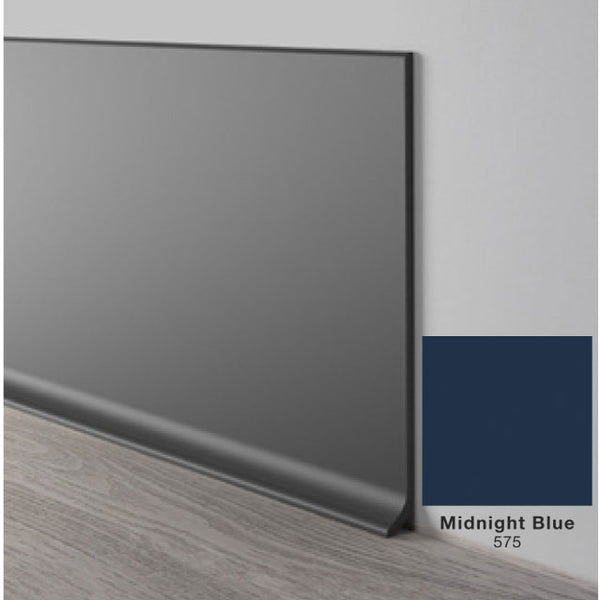 Mohawk - Elemental Edges - 6 in. Crisp Edge Rubber Wall Base - Midnigh ...