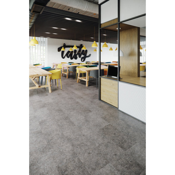 Mohawk - Vivid Step - Stone - 12 in. x 24 in. Vinyl Plank - Carrara St ...