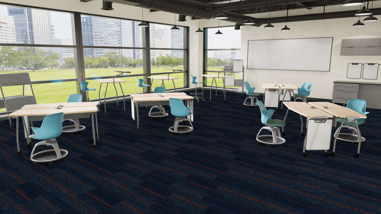 Mohawk - Side Stripe - 24 in. x 24 in. - Commercial Carpet Tile - City — Commercial Floorzz