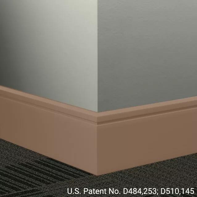 Johnsonite Commercial 8 In Rubber Wall Base Millwork Reveal Rusty
