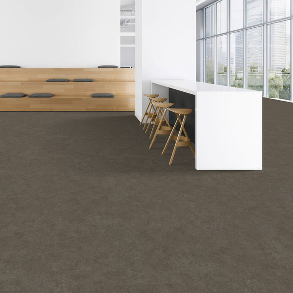 Patcraft - Set In Concrete - Aggregate - Luxury Vinyl Tile - Sediment - Commercial Floorzz